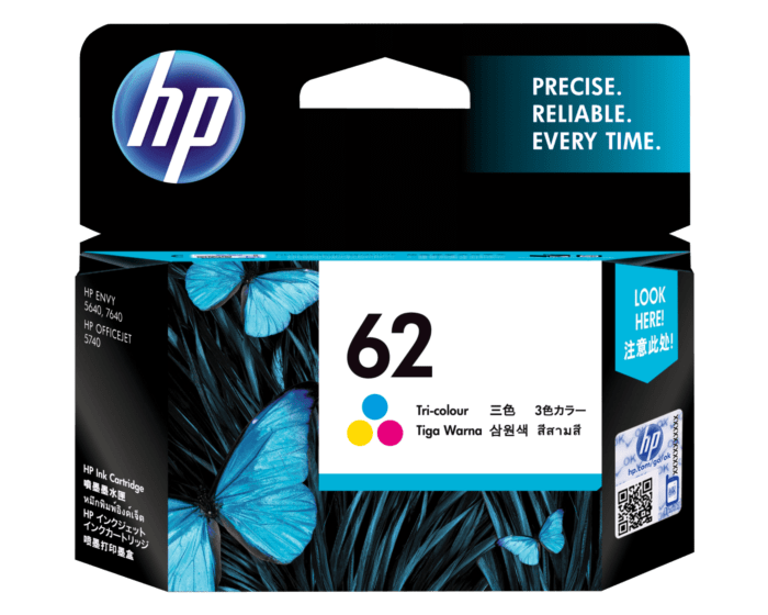 HP 62 Tri-color Original Ink Cartridge (C2P06AA) - Shop HP.com New Zealand